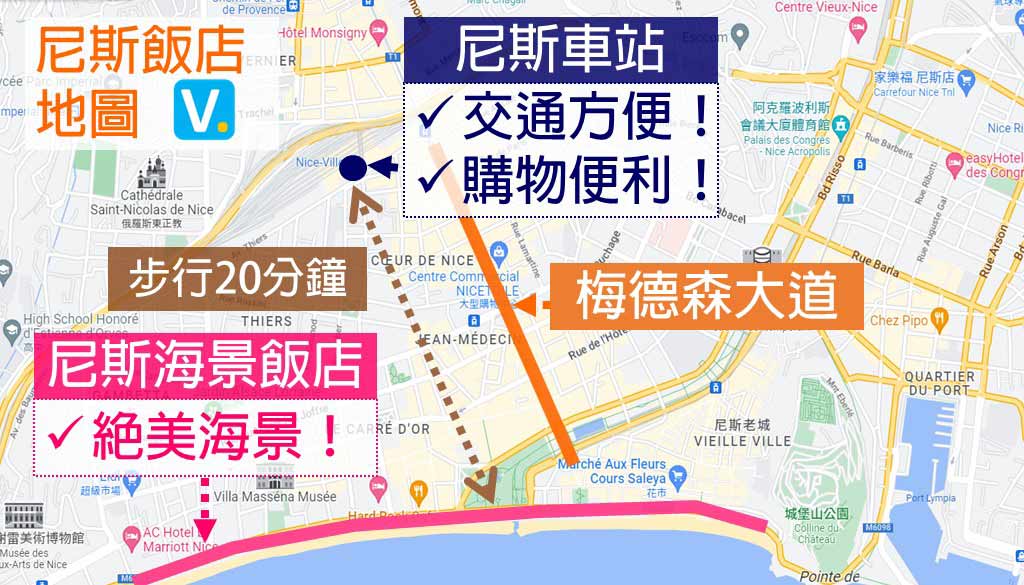 【2025尼斯住宿】Top10法國尼斯飯店推薦，夢幻海景度假！